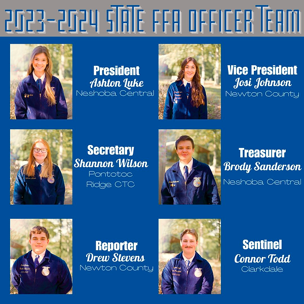 State FFA Officers | Mississippi FFA